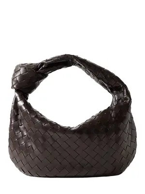 Bottega Veneta Jodie Teen Mini Knotted Intrecciato Leather Tote - Brown