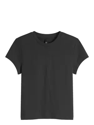 SKIMS Relaxed Tees Shrunken T-shirt - Onyx