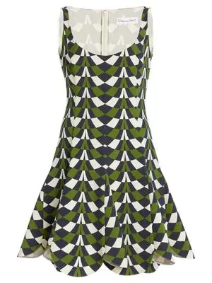 OSCAR DE LA RENTA Stretch-Wool Mini Dress