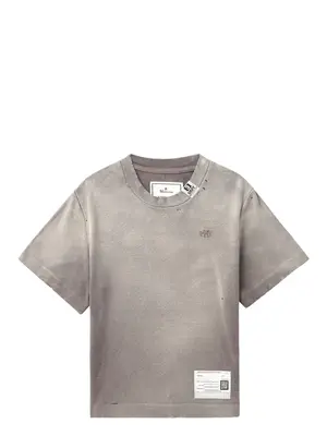 Mihara Yasuhiro Logo-embroidered T-shirt - Grey