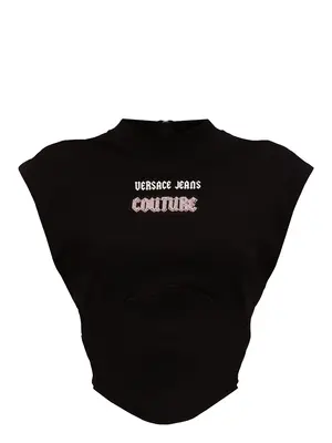 Versace Sleeveless Top - Black