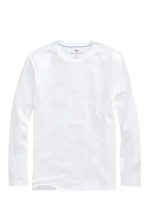 Mack Weldon Long Sleeve Pima Crewneck Tee - Bright White
