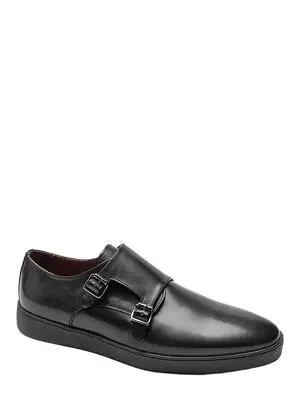 Bruno Magli Palestro Hybrid Double Buckle Monk Strap Shoes - Black