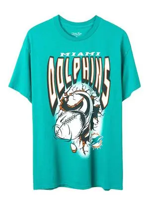 Junk Food Clothing Nfl Miami Dolphins Breakthrough Flea Market Tee - Teal