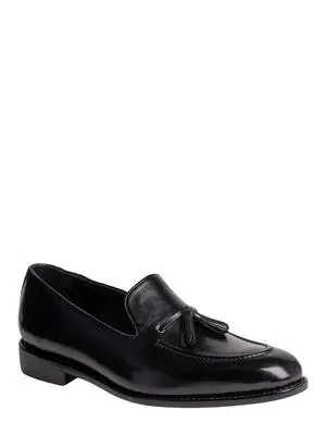 ANTHONY VEER Kennedy Tassel Loafer - Black