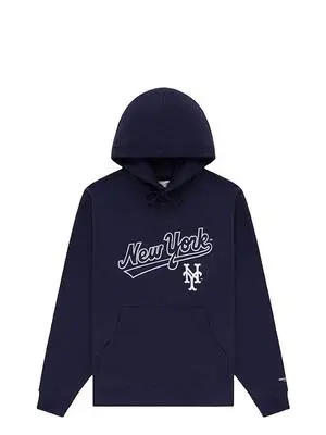 Aimé Leon Dore X New York Mets Logo Hoodie - Navy Blue