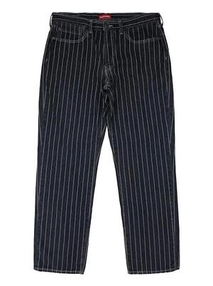 Supreme Levi's Pinstripe 550 Jeans - Black
