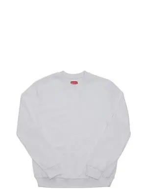 Supreme Jacquard Logo Crewneck Sweatshirt - White
