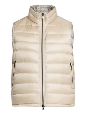 Herno Reversible Padded Vest - Beige