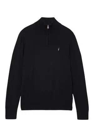 ALLSAINTS Kilburn Quarter-zip Sweater - Black