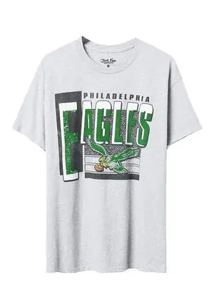 Junk Food Clothing Nfl Philadelphia Eagles Complete Tee - Heather Gray