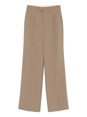 RÓHE Single-pleat Trousers - Brown