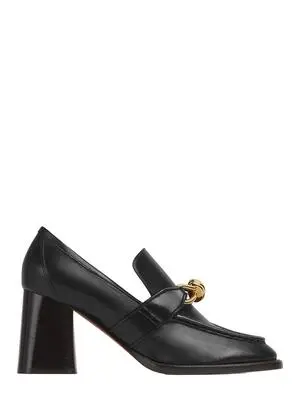 BOTTEGA  VENETA Astaire Leather Pump Loafer - Black