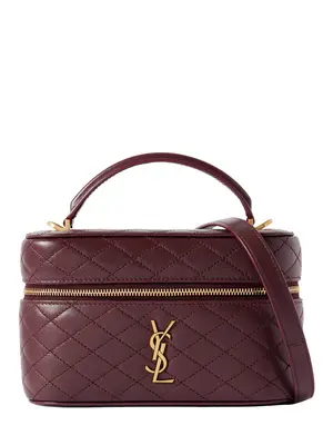 Saint Laurent SAINT LAURENT Gaby Vanity Mini Quilted Leather Shoulder Bag Red