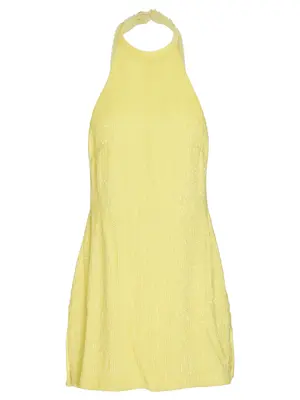 Retrofete Alexis Sequined Mini Dress - Yellow