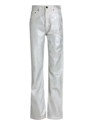 Remain Birger Christensen Metallic Coated Jeans - Silver