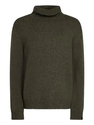 Rag & Bone Baron Wool Turtleneck Sweater - Army Green