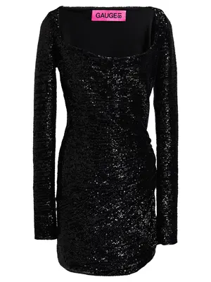 GAUGE81 Gauge 81 Evry Ruched Sequined Tulle Mini Dress