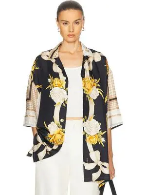 J. LOGAN HOME Vintage Maison Silk Shirt - Multi