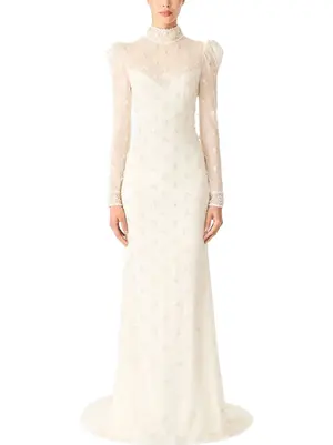 Jenny Packham Tabitha Embellished Gown - Neutrals