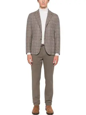 Tagliatore Checked Blazer - Neutrals