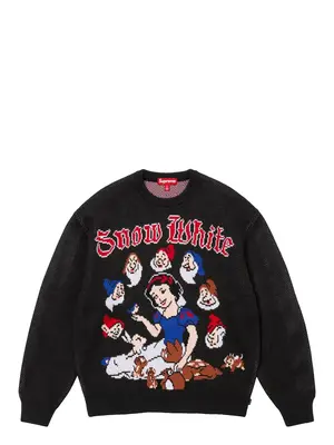 Supreme Intarsia Knit Sweater - Black