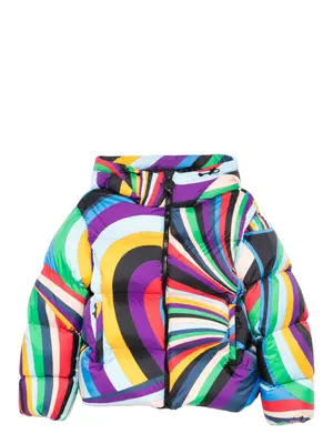 Emilio Pucci Iride-print Puffer Jacket - Green
