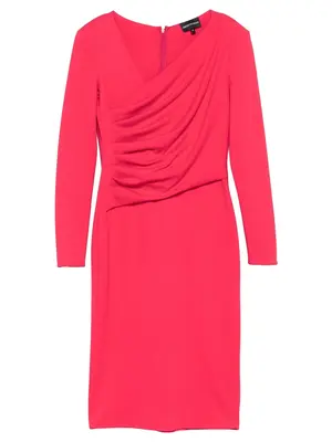 Emporio Armani Pleated Mini Dress - Pink