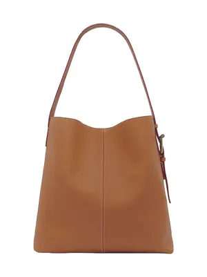Alexander McQueen MCQUEEN T-Bar Sling Shoulder Bag Pecan