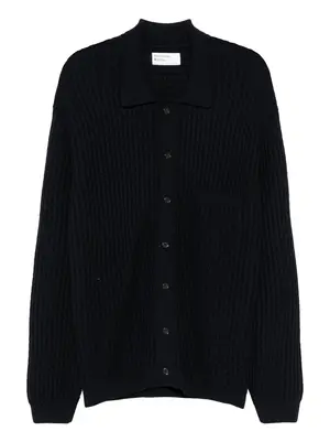 Universal Works Classic-collar Cardigan - Blue
