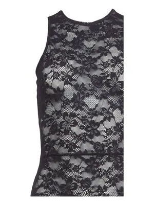 FLEUR DU MAL Fleur Du Mal Le Stretch Lace Racer Tank Dress