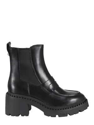 Ash Nasty Leather Boots - Black