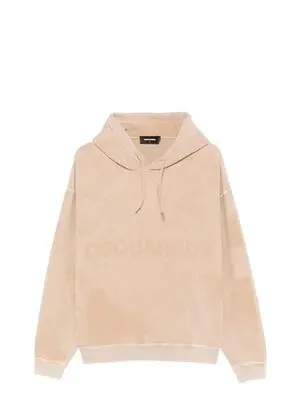 Dsquared2 Logo Cotton Hoodie - Neutrals