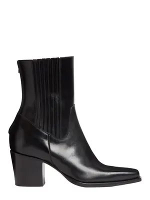 Dsquared2 Zip-up Leather Boots - Black
