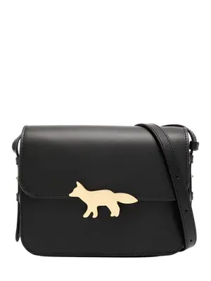 Maison Kitsuné Foldover Shoulder Bag - Black