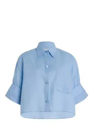 TWP TWP Next Ex Cotton Shirt Light Blue