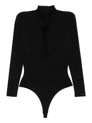 NISSA Embellished Bodysuit - Black