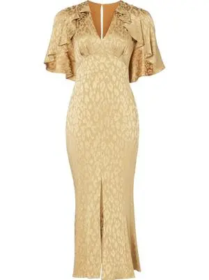 TEMPERLEY LONDON Willow Midi Dress - Gold