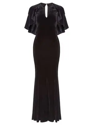 TEMPERLEY LONDON Temperley London Ashcombe Velvet Midi Dress