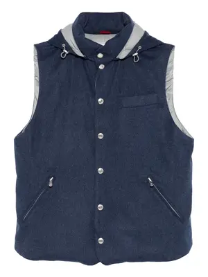 Brunello Cucinelli Brunello Cucinelli Wool Gilet Blue