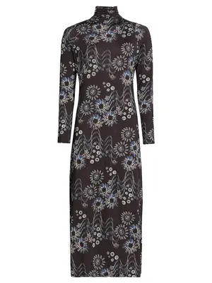 MARIE OLIVER Women's Paxton Floral Midi-Dress - Constellation  Constellation