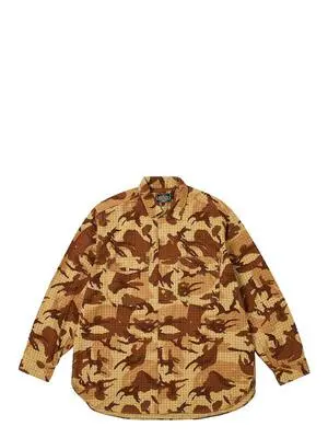PALACE X Beams Plus Work Shirt - Beige Tattersole Camo