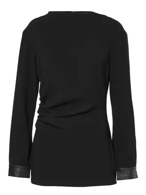 Proenza Schouler Alexis Crêpe Top - Black