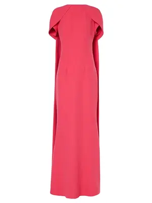 Safiyaa Ginkgo Caped Gown - Pink
