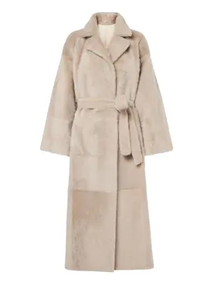 Brunello Cucinelli Shearling Coat - Beige