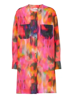 ERES Galaxie Cotton And Silk Shirt Dress - Multicoloured