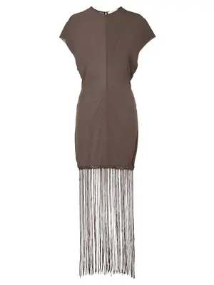 Faithfull The Brand Brita Fringed Minidress - Brown