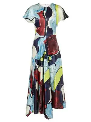 ROKSANDA Adriana Printed Midi Dress - Multicoloured
