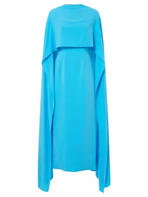 ROKSANDA Elina Caped Midi Dress - Blue