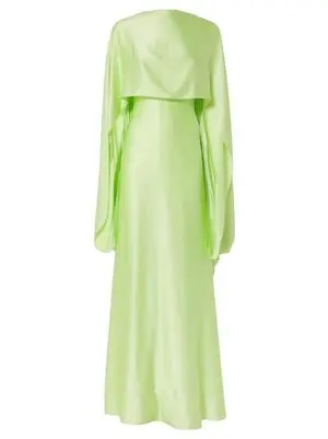 ROKSANDA Caped Maxi Gown - Green